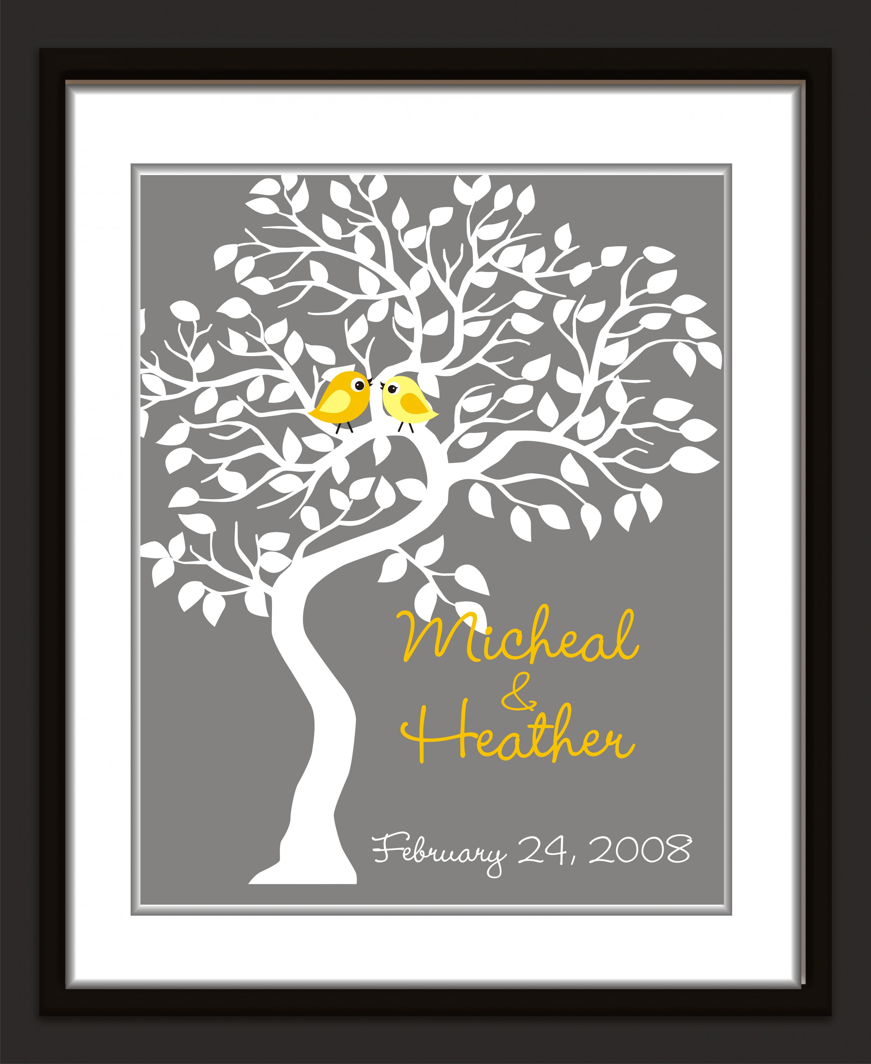 Wedding Signature Tree-guestbook Alternative 16x20 Holds 75 Signatures ...